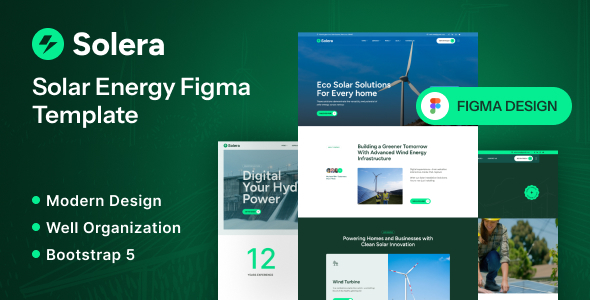 Solera - Solar Energy & Hydro Power Figma Template by GeeksLab_Themes